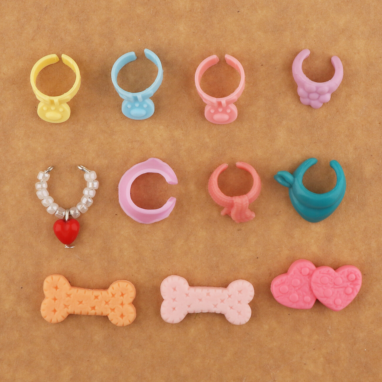 Accessories Pack 11x Collar Cookies Necklace for LPS Pets Dog Cat Kids ...