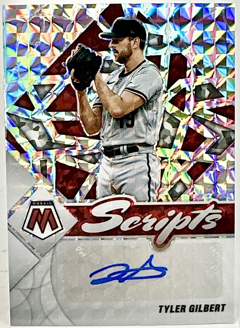 Tyler Gilbert 2022 Panini Mosaic RC Auto Prizm SCRIPTS #SC-TG ...