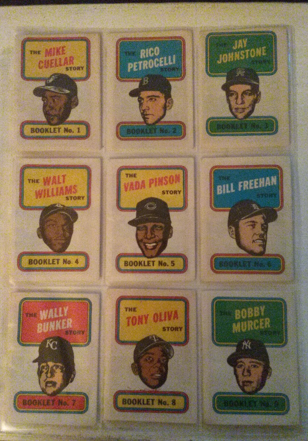 1970 Topps Baseball Cards Insert Booklet Set - 24 Booklets - 8 pages ...