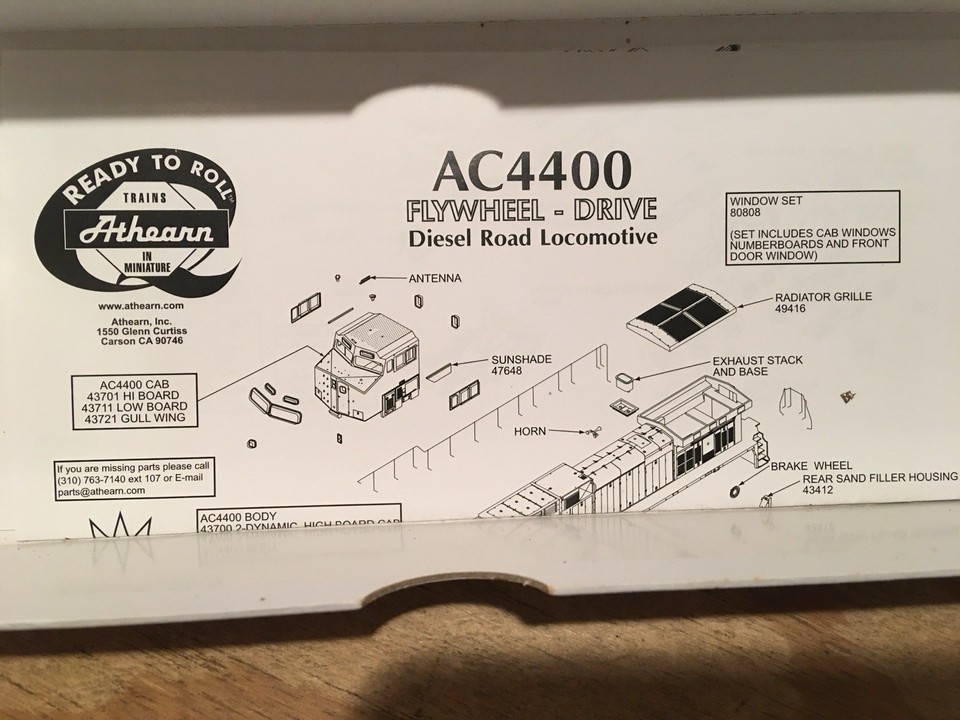 HO Athearn RTR 79879 Union Pacific (ex CNW) AC4400 Diesel Locomotive UP ...
