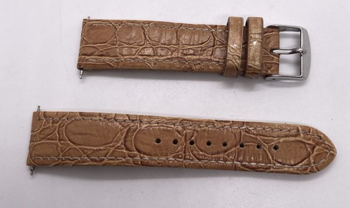 TIMEX Croco colors 20mm Lugs Leather Watch Band “Neutral” Spring Bars ...