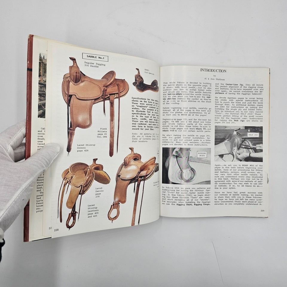 OOP Stohlman Saddle Making Vol 2 First Edition | Western Saddlery Guide ...