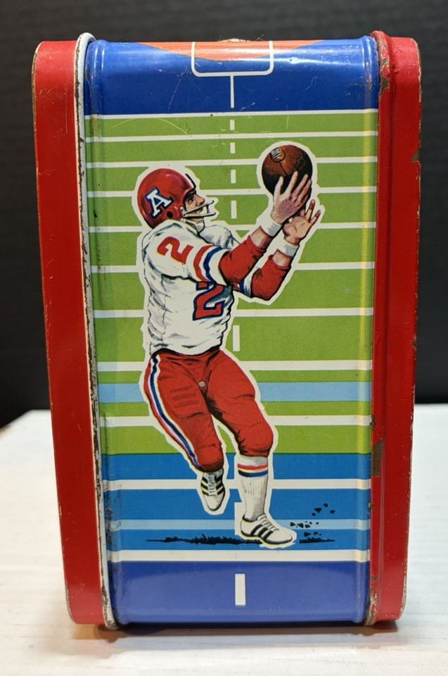 Vintage 1976 NFL Metal Lunch Box AFC/NFC Teams No Thermos | eBay