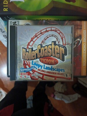 Roller Coaster Tycoon Loopy Landscapes Corkscrew Expansion 2 Pack PC CD ...