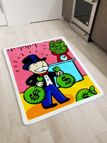 Alec Monopoly Money Art Decor Floor Mat Modern Area Rugs Living Room ...