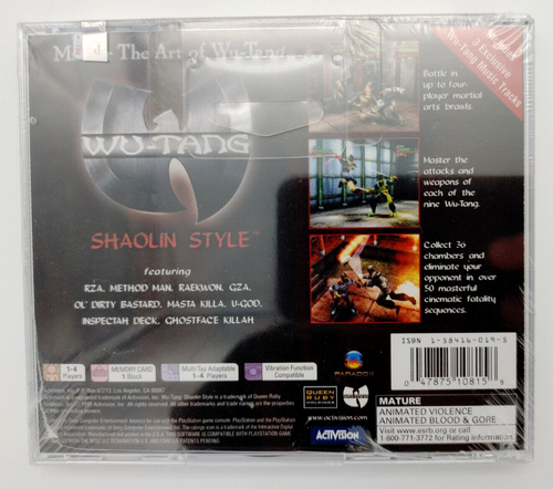 Wu-Tang: Shaolin Style (Sony PlayStation 1, 1999) for sale online | eBay