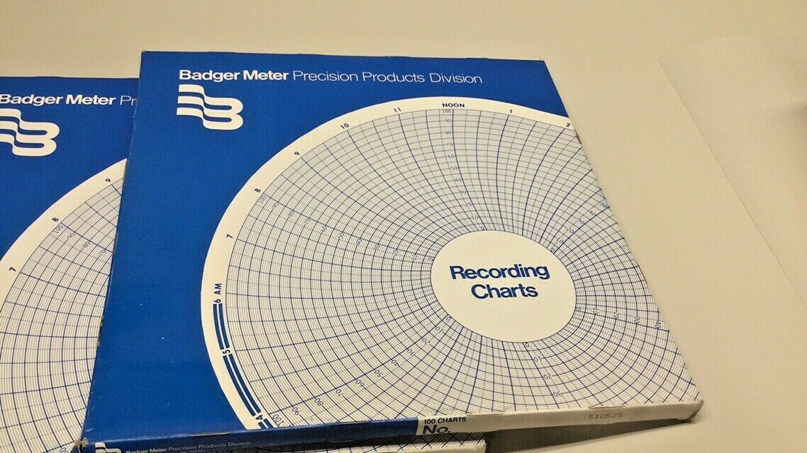 Badger Meter 510525 Recording Charts (Pack of 4) | eBay