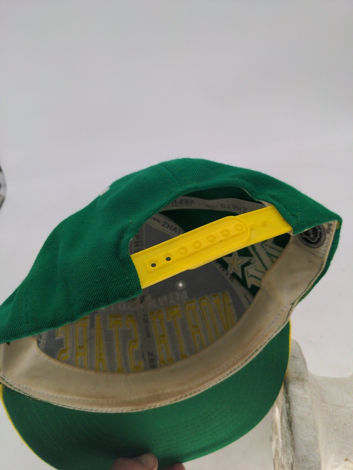Minnesota North Stars Hat Cap Snap Back Green Yellow Adjustable NHL ...