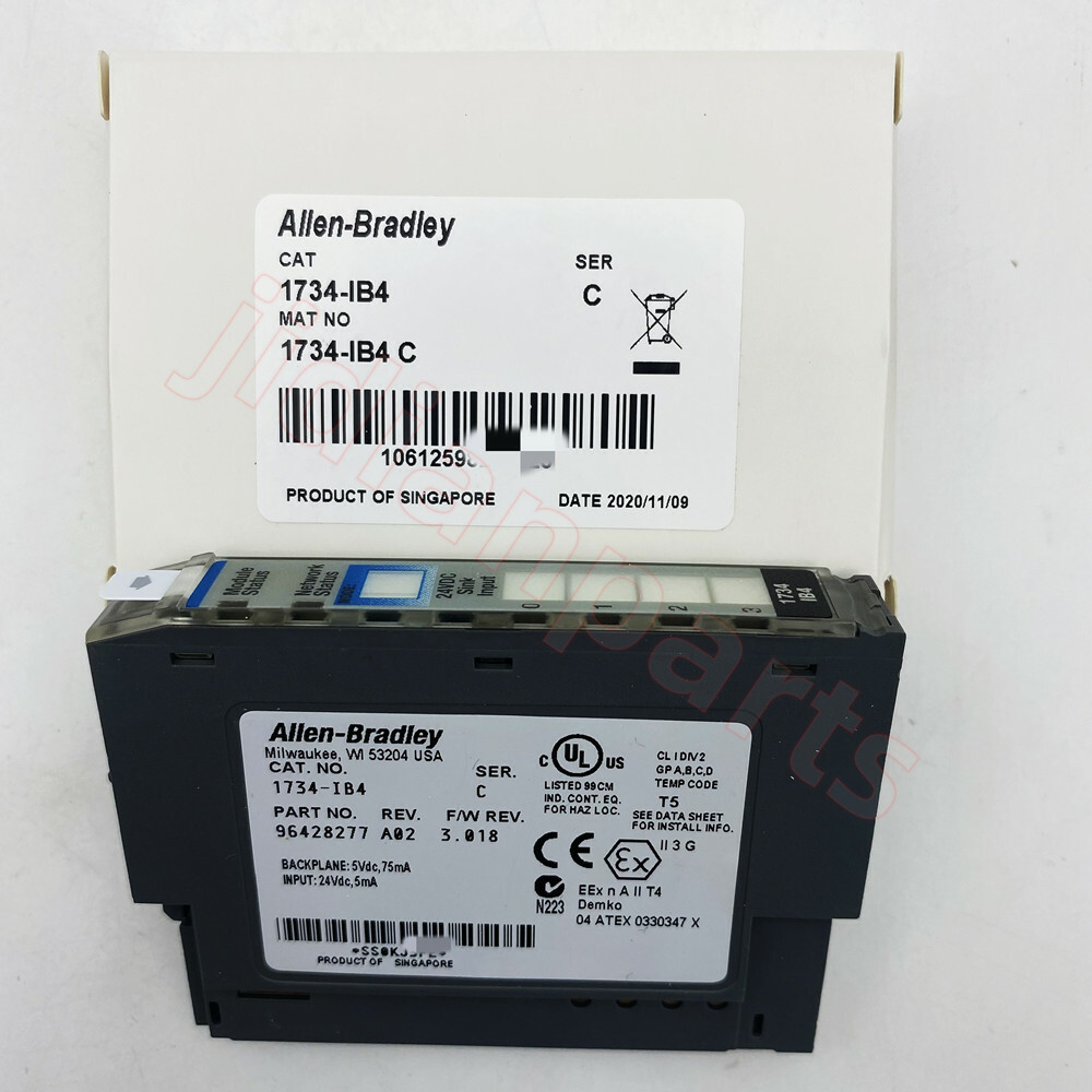 1734-IB4 AB 1734-IB4 /C POINT I/O 24V DC 4-Ch Sink Input Module New ...