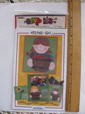 Snip It's Paper Piecing Patterns FALL GIRL Pebbles in my Pocket NIP | eBay