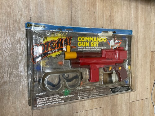 Entertech Gotcha Commando Gun Set In Box OG Paintball 1987 | eBay