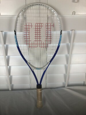 Wilson Tour 23 White & Blue Tennis Racquet 3 5/8" Grip Super light | eBay
