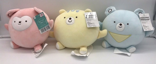 RARE Japanese Daiso Green Bear Hug Pillow Sphere Stuffed Animal Plush ...