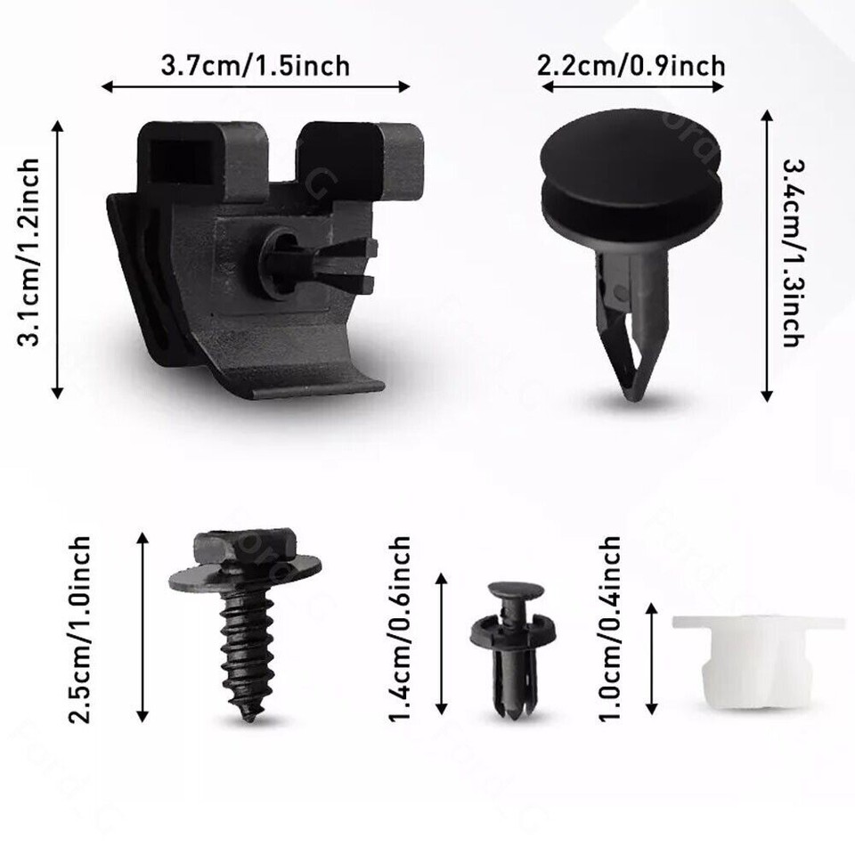 17pcs Front Bumper Clips Fix Kit Car Accessories For 2009-2019 Toyota ...