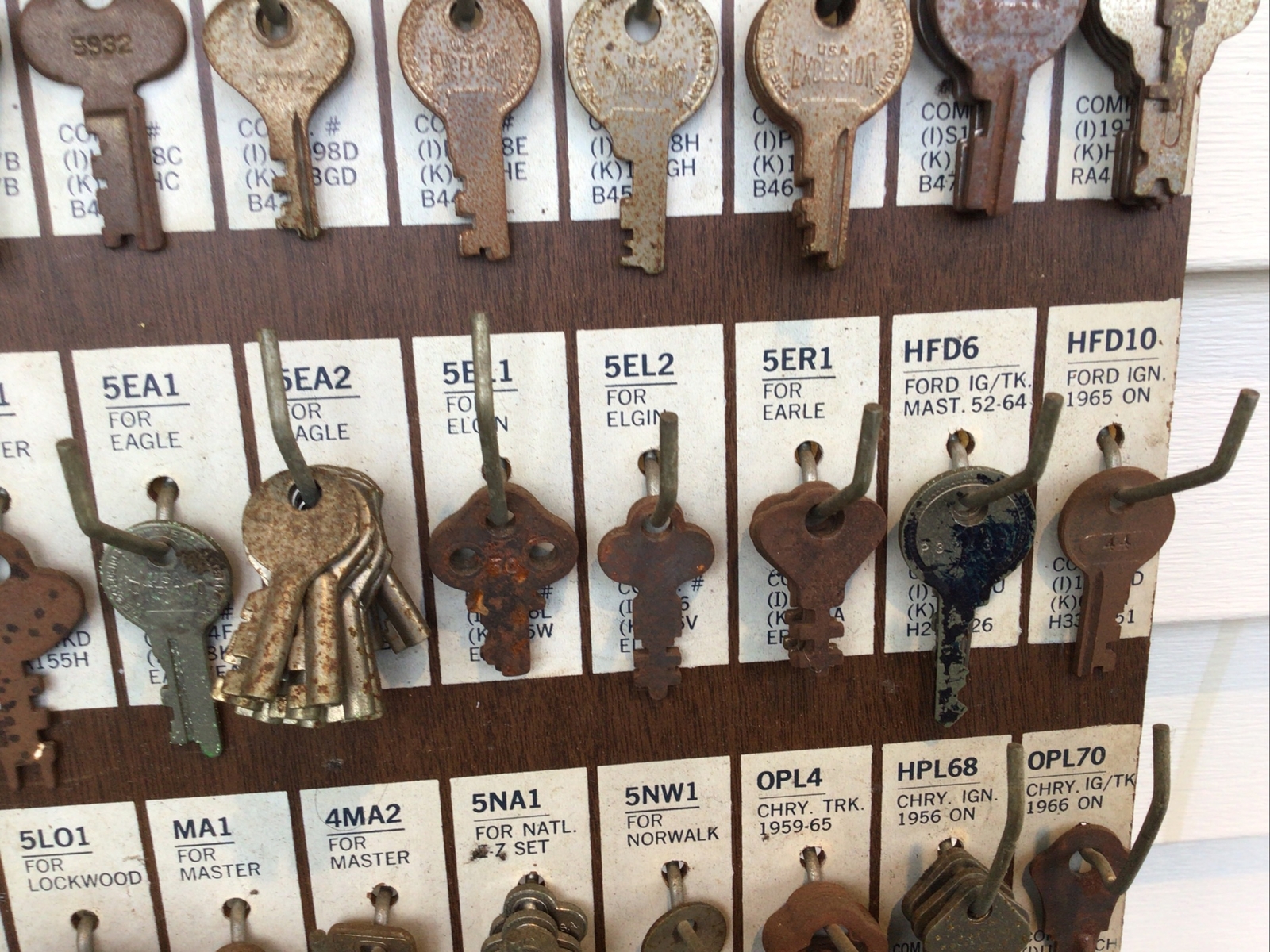 Locksmith Key Board and vintage Keys | eBay