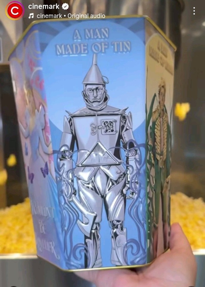 Wicked 2 movie Hexagon Popcorn Bucket Cinemark Theaters Presale Nov20 ...