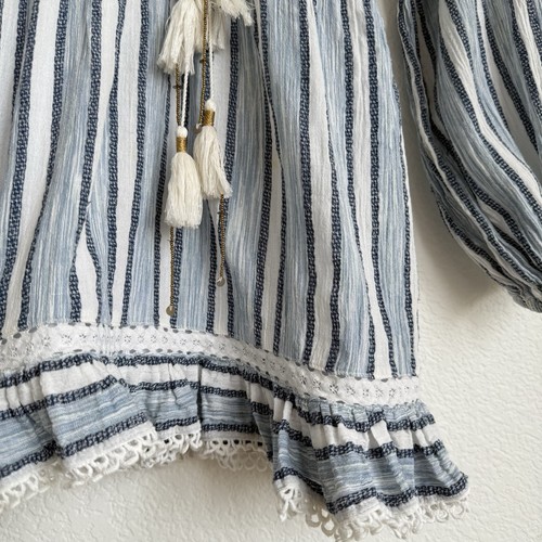 Bell by Alicia Bell Tuckernuck blue and white Striped dress Size XS | eBay