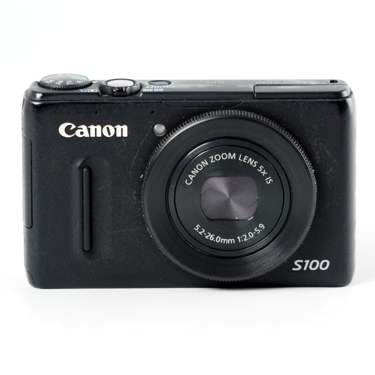 Canon PowerShot S100 12.1MP Digital Camera Black [Near Mint] #13677 ...