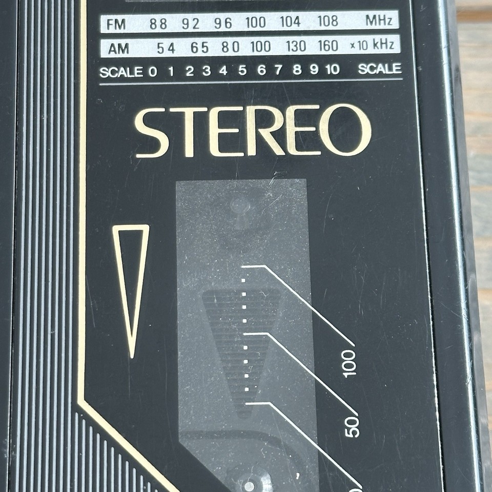 Vintage Sharp AM/FM Stereo Cassette Tape Player Black JC-126(BK ...