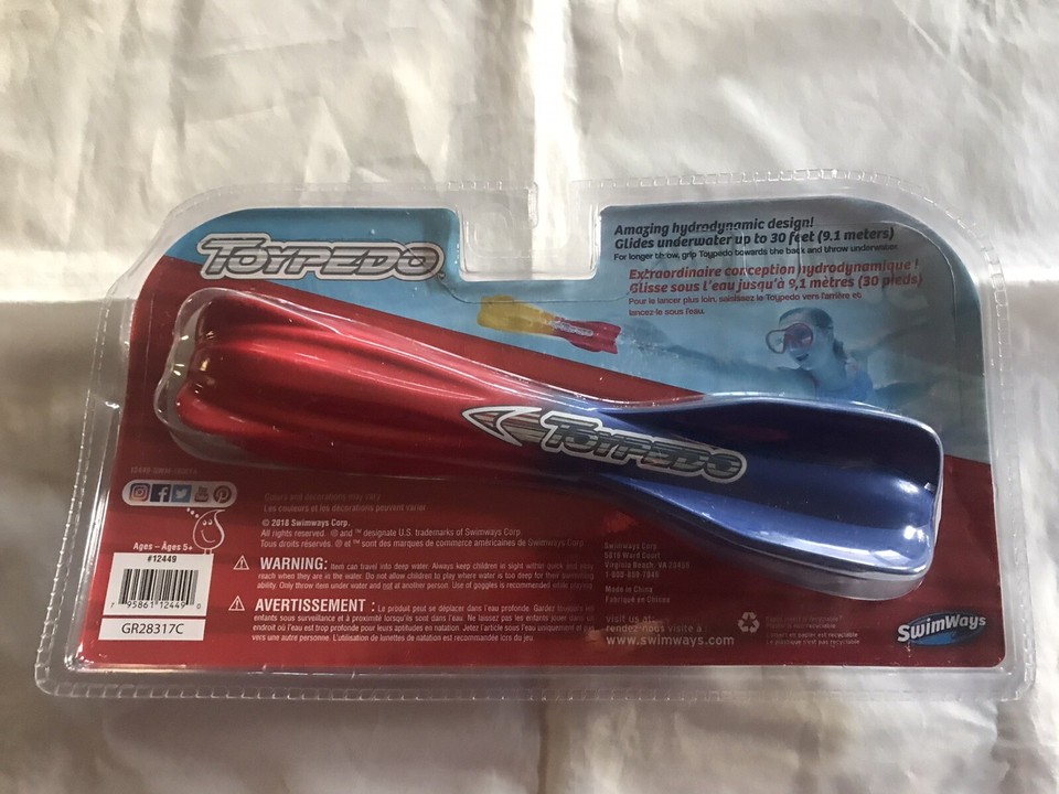 SwimWays Toypedo 25th Anniversary 10" Pool Toy Hydrodynamic ...