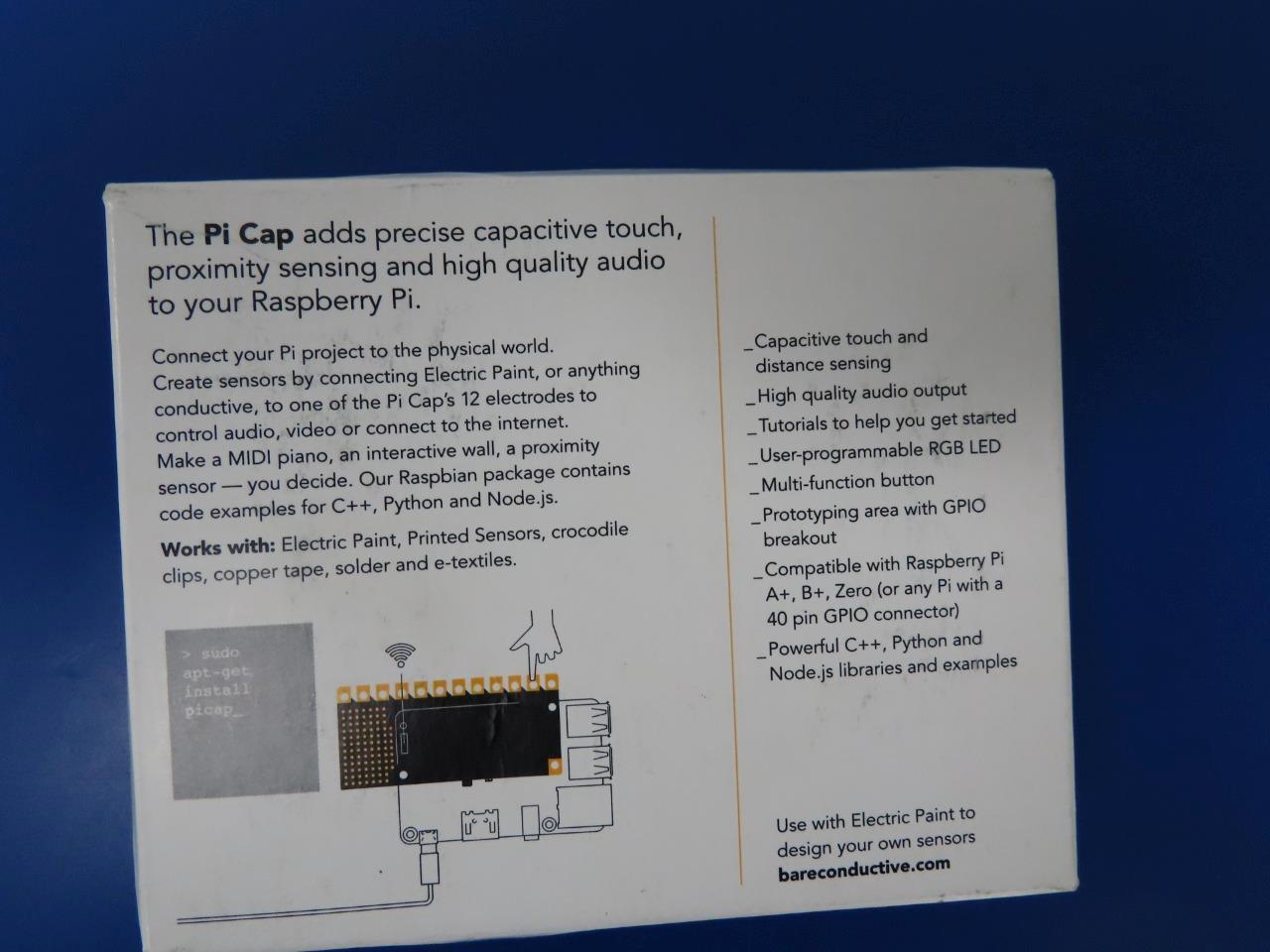 Bare Conductive ADA3224 Pi Cap for Raspberry Pi Projects | eBay