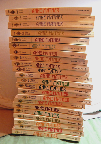 Lot Of 22 Anne Mather Books Harlequin Presents Romance Vintage ...