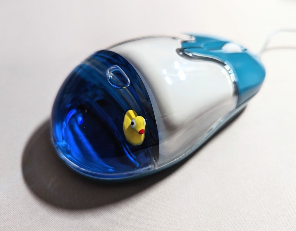 Y2K Aqua Style Wired (USB) Cute Computer Mouse, With Duck Floater NEW ...