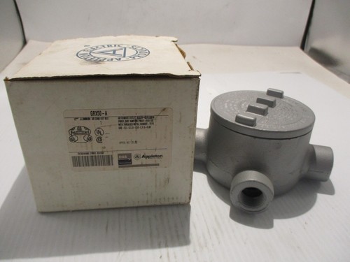 NEW APPLETON GRX50-A EXPLOSION PROOF CONDUIT OUTLET BOX 1/2" | eBay