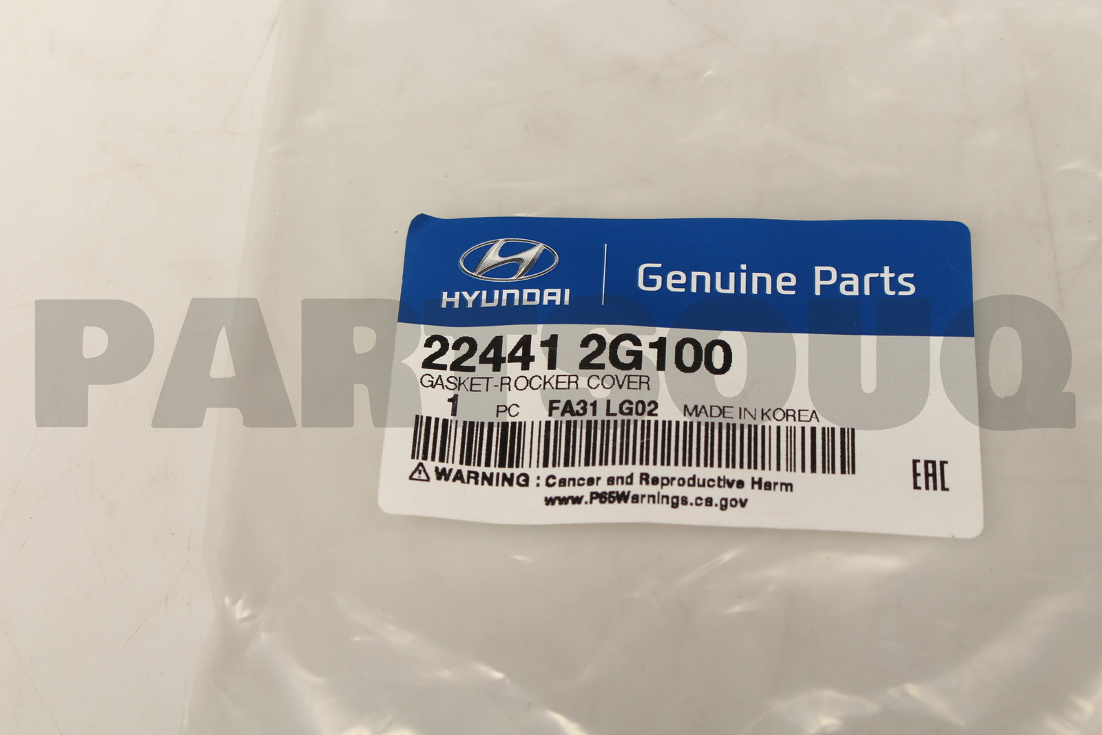 224412G100 Genuine Hyundai / KIA GASKET-ROCKER COVER | eBay