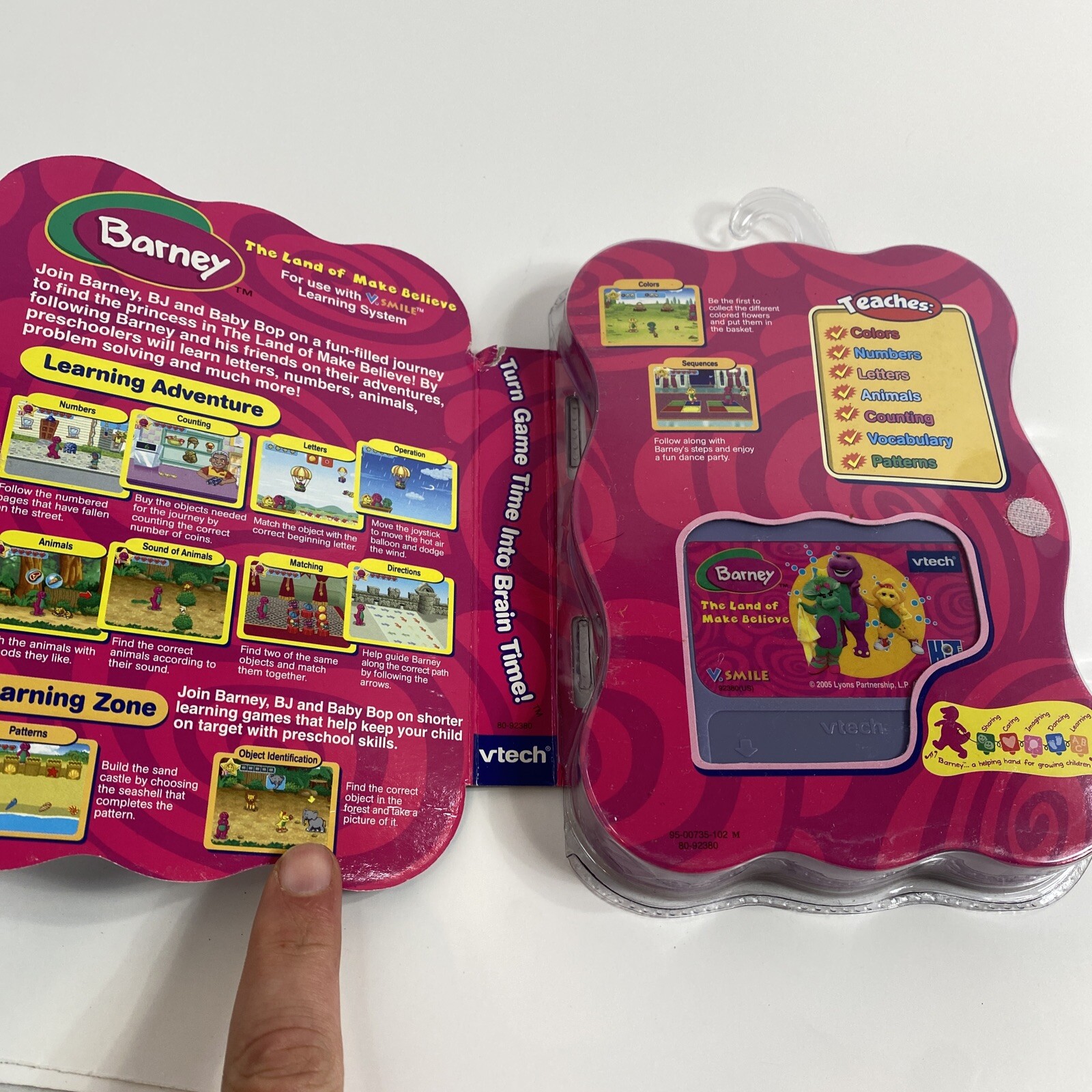 Barney%3A+The+Land+of+Make+Believe+%28Vtech+V.Smile%29 for sale online ...