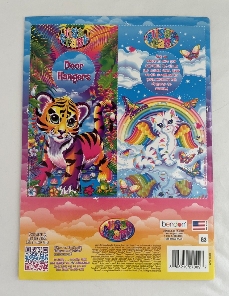 Lisa Frank Coloring Activity Book Casey & Candy Golden Retriever W ...