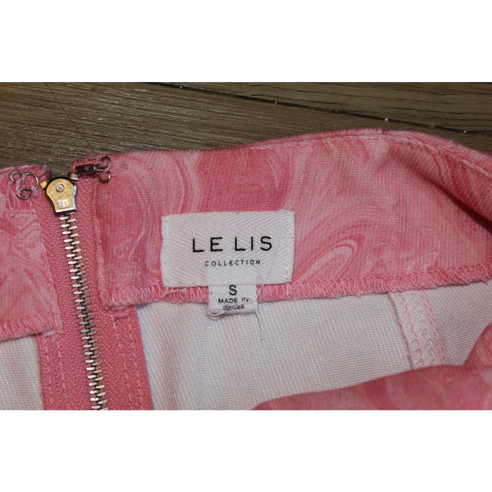 Le Lis Collection Pink Marbled Mini Skirt Women’s Small | eBay