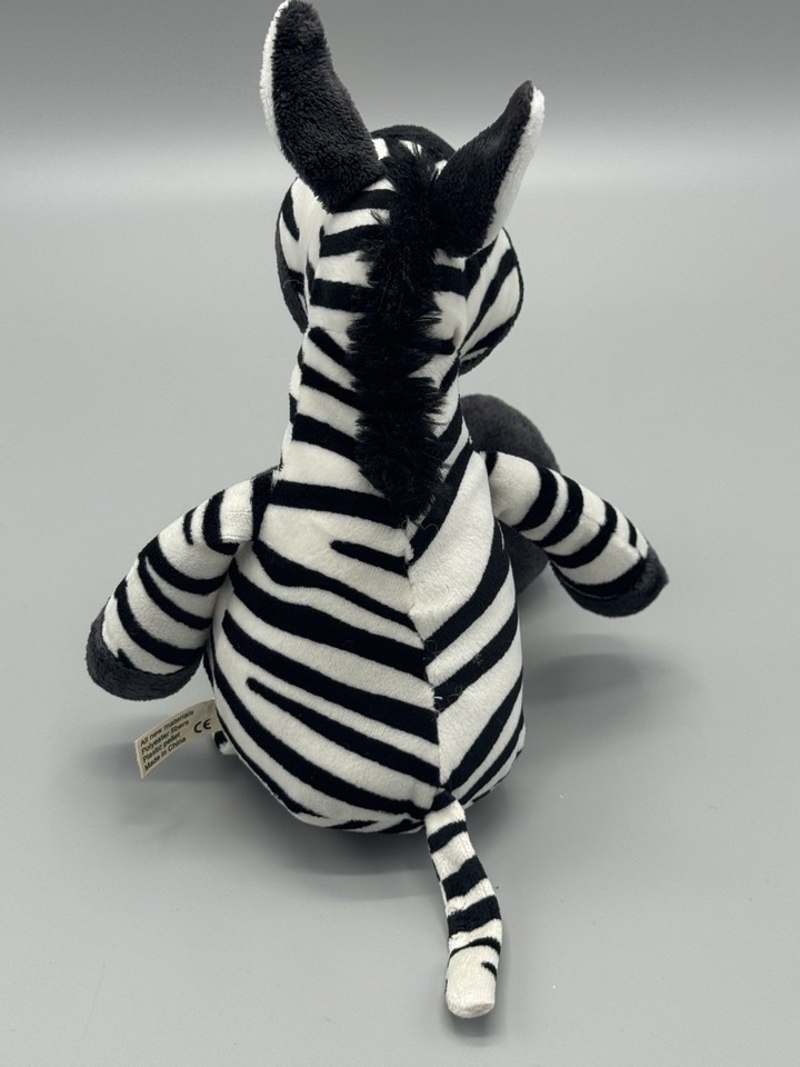 JSQ Toys Zebra Plush 11” Striped Stuffed Animal | eBay