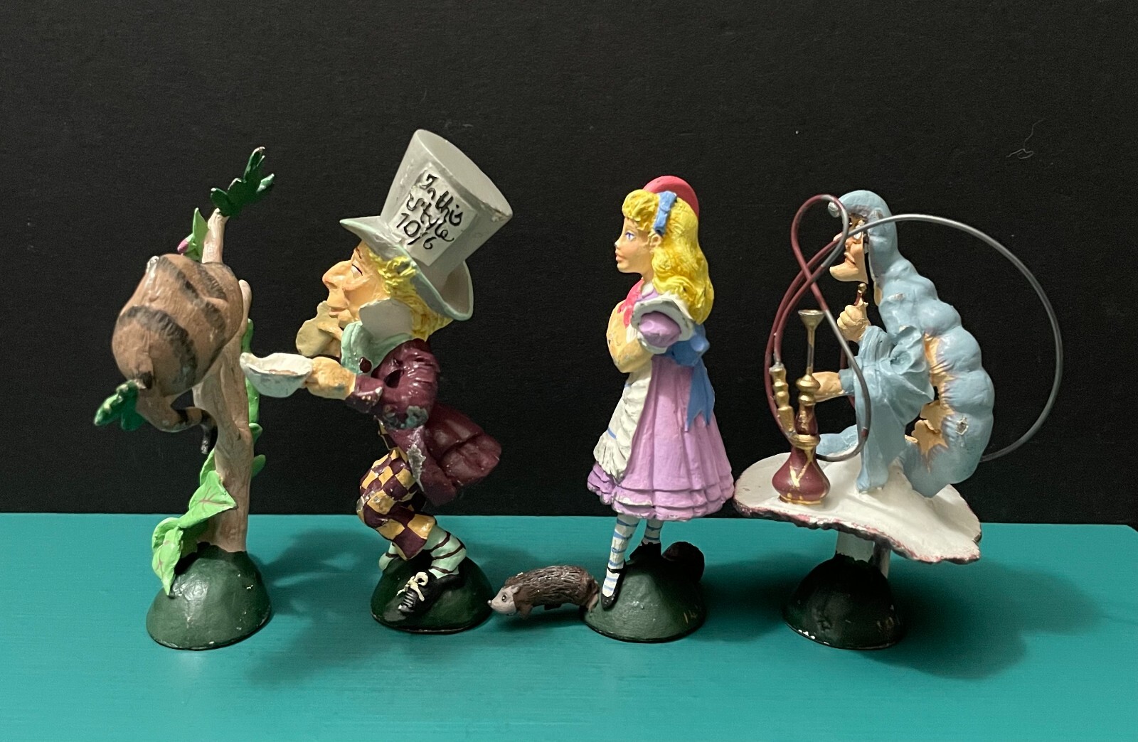 Hamilton Disney Collection Pewter 11 Alice in Wonderland Diorama Mini ...