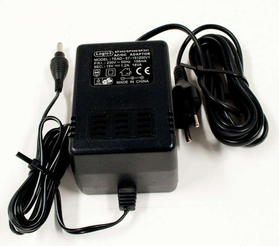Logic3 TEAD-57-151200V1 AC Adapter 15V 1.2A Original Power Supply ...