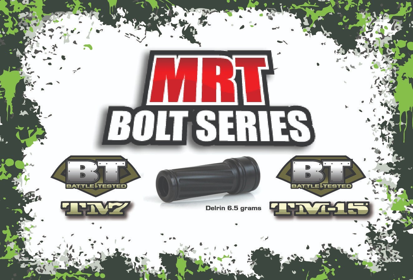 TechT Paintball MRT Bolt Series Upgrade Part - Delrin For BT TM-7 TM-15 ...
