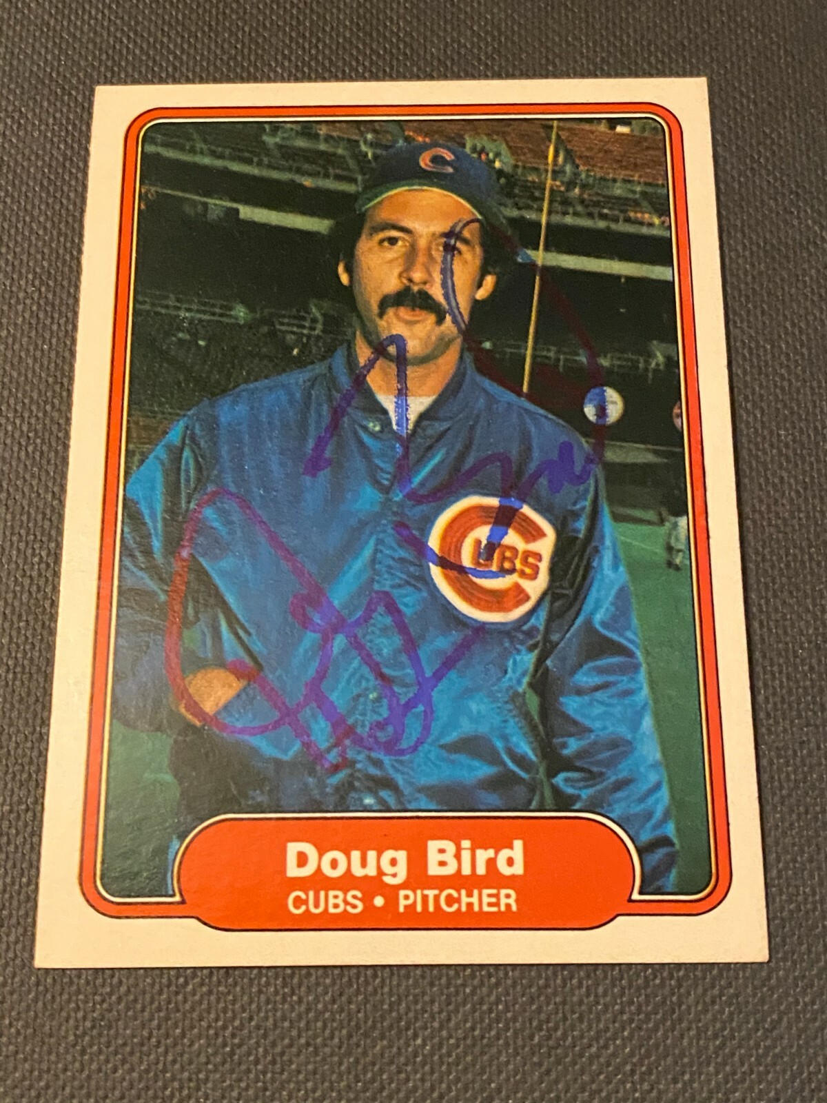 Doug Bird Signed 1982 Fleer Card Auto Chicago Cubs Autograph Baseball ...