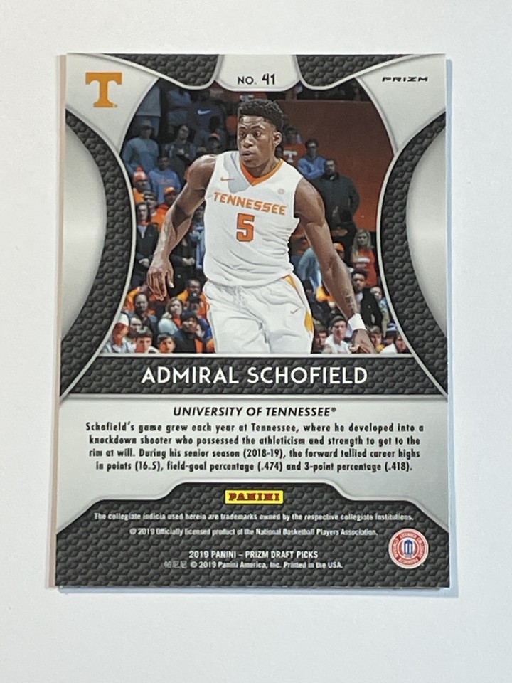 2019 Panini Prizm Draft Picks Admiral Schofield #41 Prizms Silver | eBay