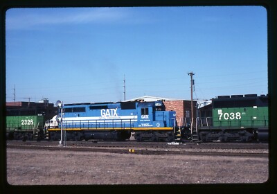 Railroad Slide - GATX #7355 SD40-2 Locomotive 1994 Tulsa Oklahoma Train ...