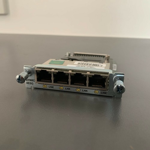 Cisco EHWIC-4ESG 4-Port Gigabit Ethernet Switch Interface Card ...