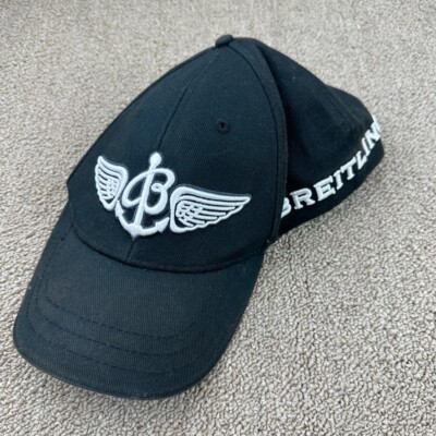Breitling Watches Hat Swiss Chronographs Script Logo Strapack Baseball ...