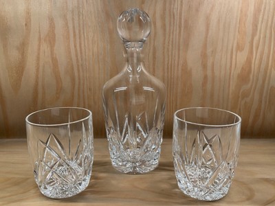 Marquis by Waterford Crystal Brookside Decanter Set - Decanter plus Two ...