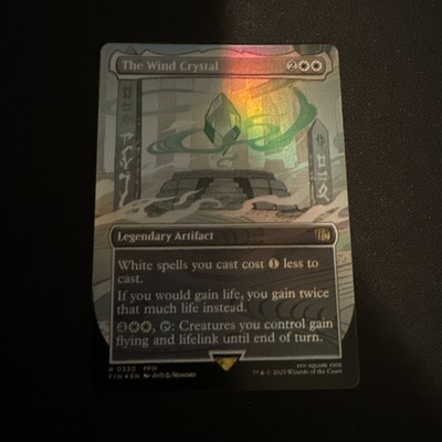 MTG Final Fantasy *FOIL* ARTIST BORDERLESS R The Wind Crystal #0330 | eBay