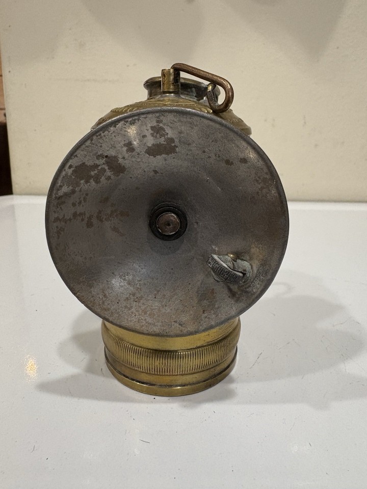 c. 1913 THE BALDWIN LAMP JOHN SIMMONS CO BRASS CARBIDE MINER’S LAMP Super Clean | eBay
