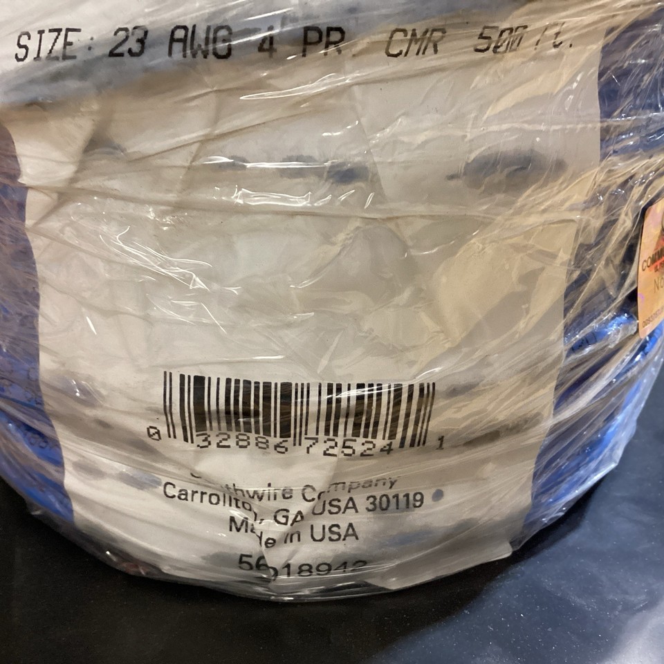 Southwire 500 ft. Blue 23/4 Solid CU CAT6 CMR (Riser) Data Cable | eBay