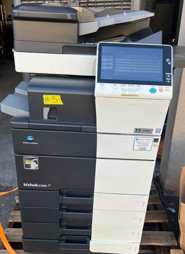 Konica Minolta bizhub C558 Color Copier Printer Scanner Tested ~660K ...