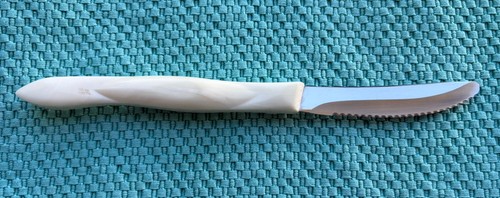 CUTCO 1759 JE Table Knife Pearl White Handle Made In USA *GUC | eBay