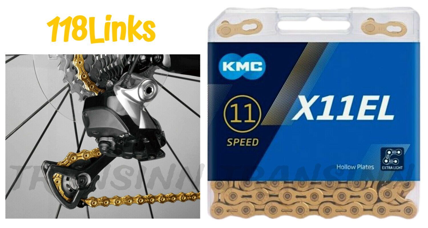 KMC 11 Speed Chains X11EL Mountain Bicycle Road E-Bike Chain 118L For ...