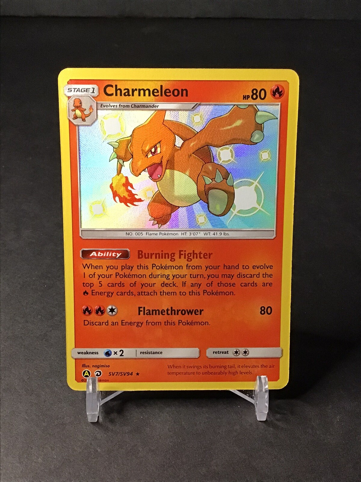 Charmeleon Hidden Fates SV7/SV94 Holo Shiny Holo Rare Pokémon TCG NM | eBay