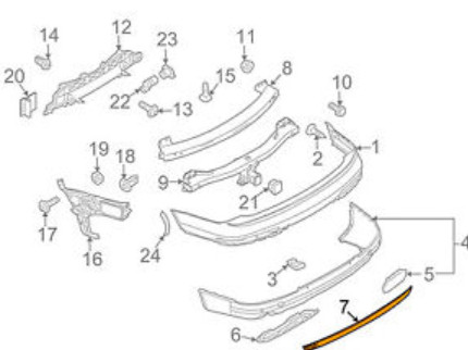 Audi 4L0807833A3FZ Genuine OEM Bumper Grille for sale online | eBay